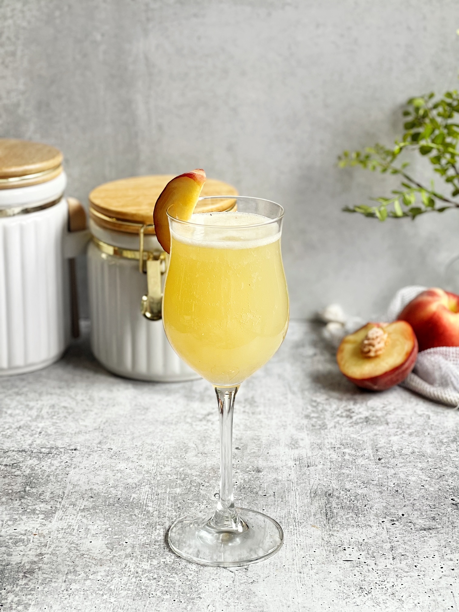 The Perfect Peach Bellini - Wholesomm