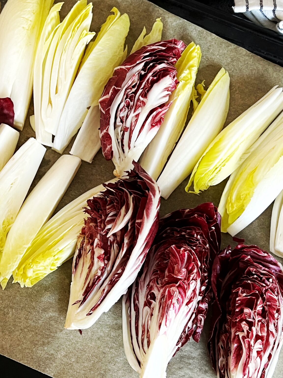 Roasted Endive and Radicchio Salad with Cannellini Beans - Wholesomm